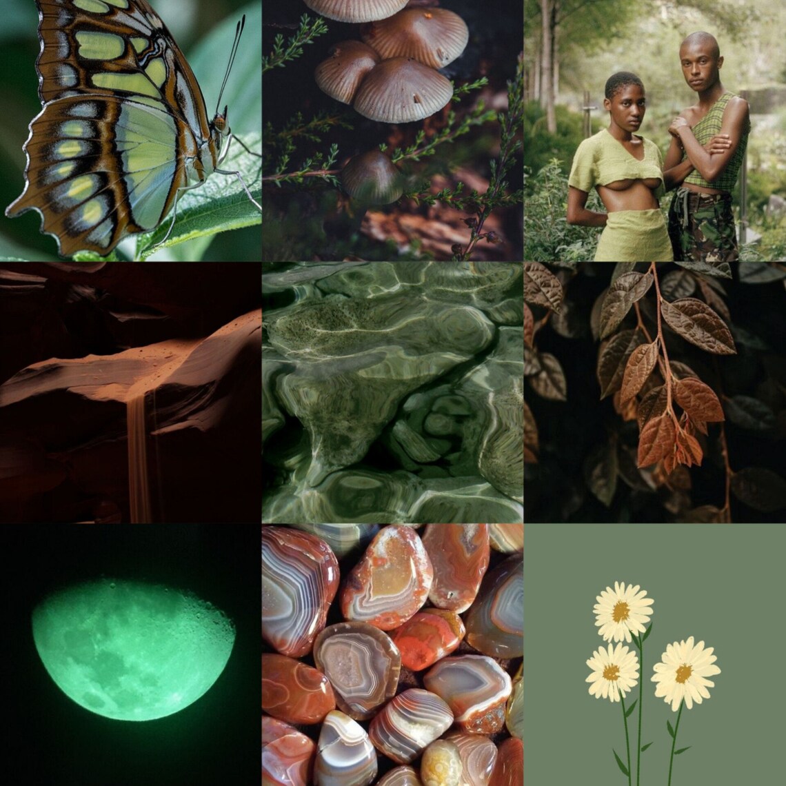 30-60 physical Nature Aesthetic Collage Earthy Black Girl Photo ...