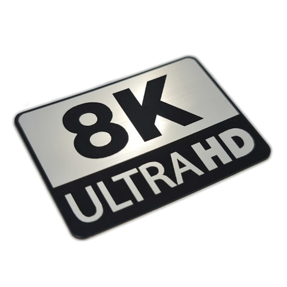 8K Ultra HD Sticker Case Badge Emblem Aufkleber Decal | Etsy