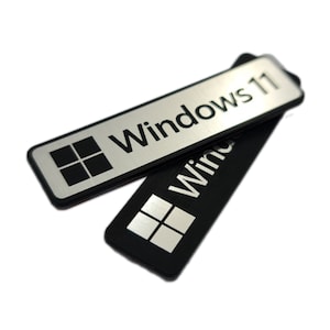 Windows 11 - Sticker Case Badge Emblem Aufkleber Decal - Two Emblems - Etsy