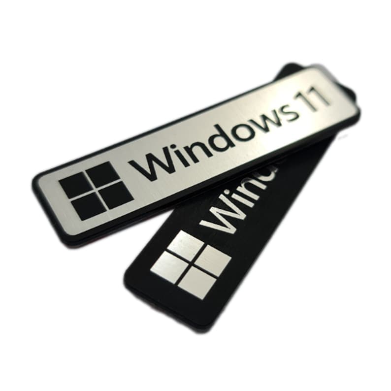 Windows 11 - Sticker Case Badge Emblem Aufkleber Decal - Two Emblems - Etsy
