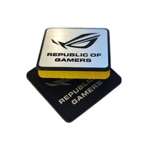 ROG Republic of Gamers - Sticker Case Badge Decal Aufkleber Decal - Two ...