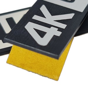 4K Ultra HD Sticker Case Badge Aufkleber Decal - TWO Emblems - Etsy