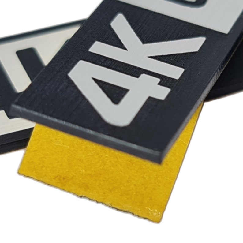 4K Ultra HD Sticker Case Badge Aufkleber Decal TWO Emblems - Etsy