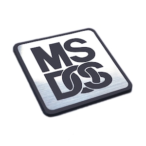 MS DOS - Sticker Case Badge Emblem Aufkleber Decal - Two Emblems - Etsy