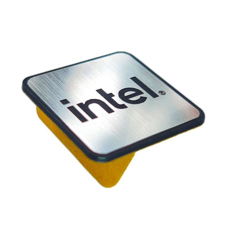 Intel Sticker Case Badge Decal Aufkleber Decal Two Emblems - Etsy