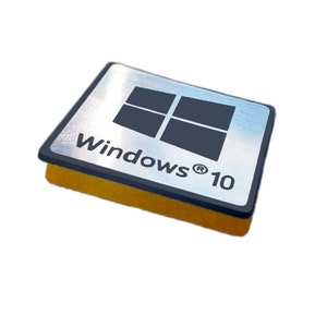 Windows 10 Sticker Case Badge Emblem Aufkleber Decal TWO Emblems - Etsy