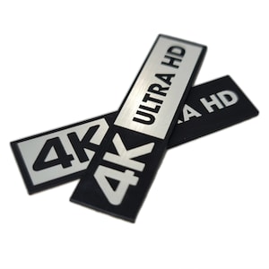 4K Ultra HD Sticker Case Badge Aufkleber Decal - TWO Emblems - Etsy UK
