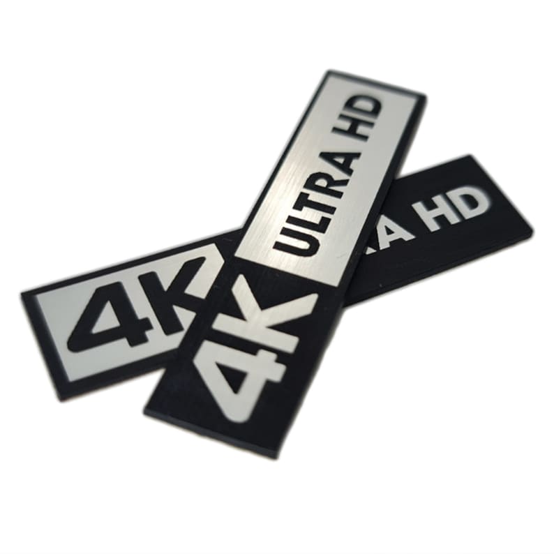 4K Ultra HD Sticker Case Badge Aufkleber Decal TWO Emblems - Etsy