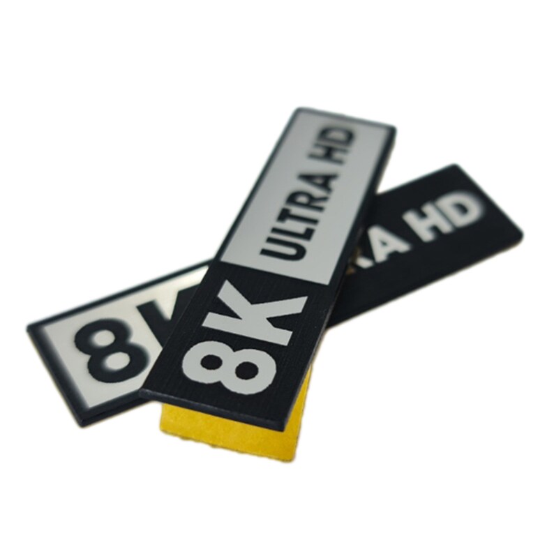8K Ultra HD Sticker Case Badge Aufkleber Decal Two Emblems - Etsy Finland