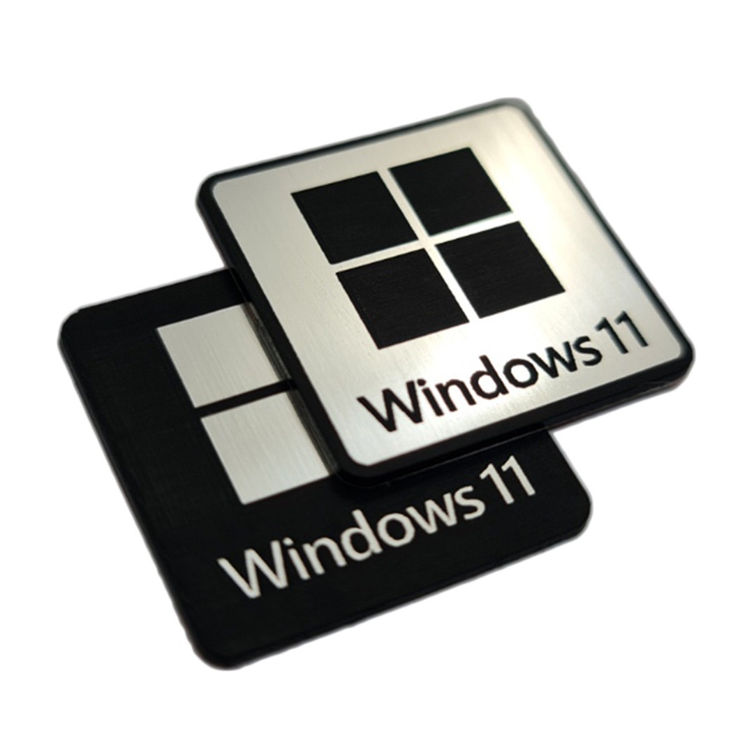 Windows 11 - Sticker Case Badge Emblem Aufkleber Decal - Two Emblems - Etsy