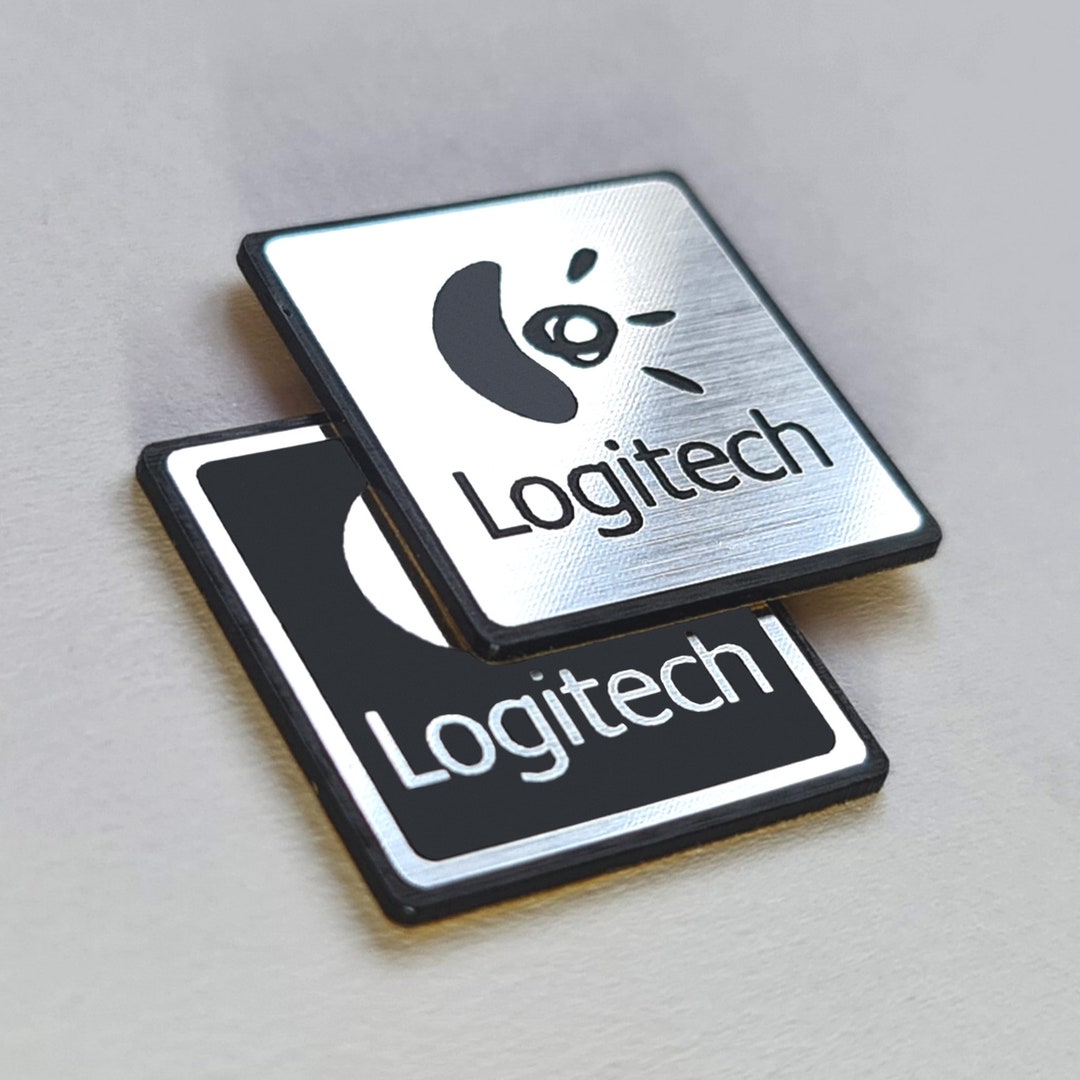 Logitech - Sticker Case Badge Decal Aufkleber Decal - TWO Emblems - Etsy