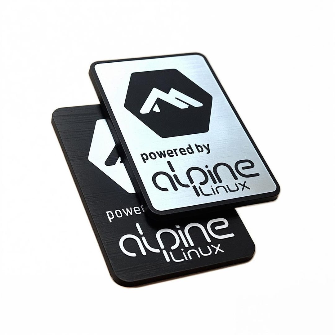 Alpine Linux Sticker Badge Emblem Aufkleber Decal - TWO Emblems - Etsy