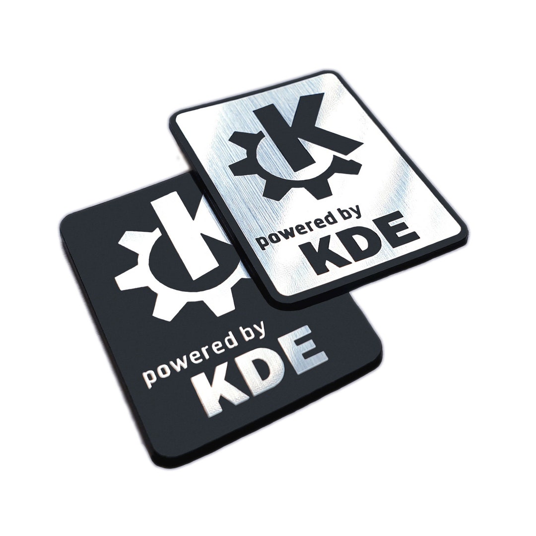 KDE Linux Sticker Case Badge Emblem Aufkleber Decal - TWO Emblems - Etsy
