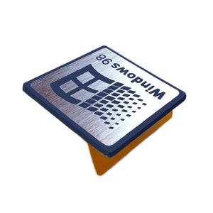 Windows 98 - Sticker Case Badge Emblem Aufkleber Decal - Two Emblems - Etsy