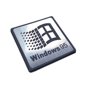 Windows 95 - Sticker Case Badge Emblem Aufkleber Decal - Two Emblems - Etsy