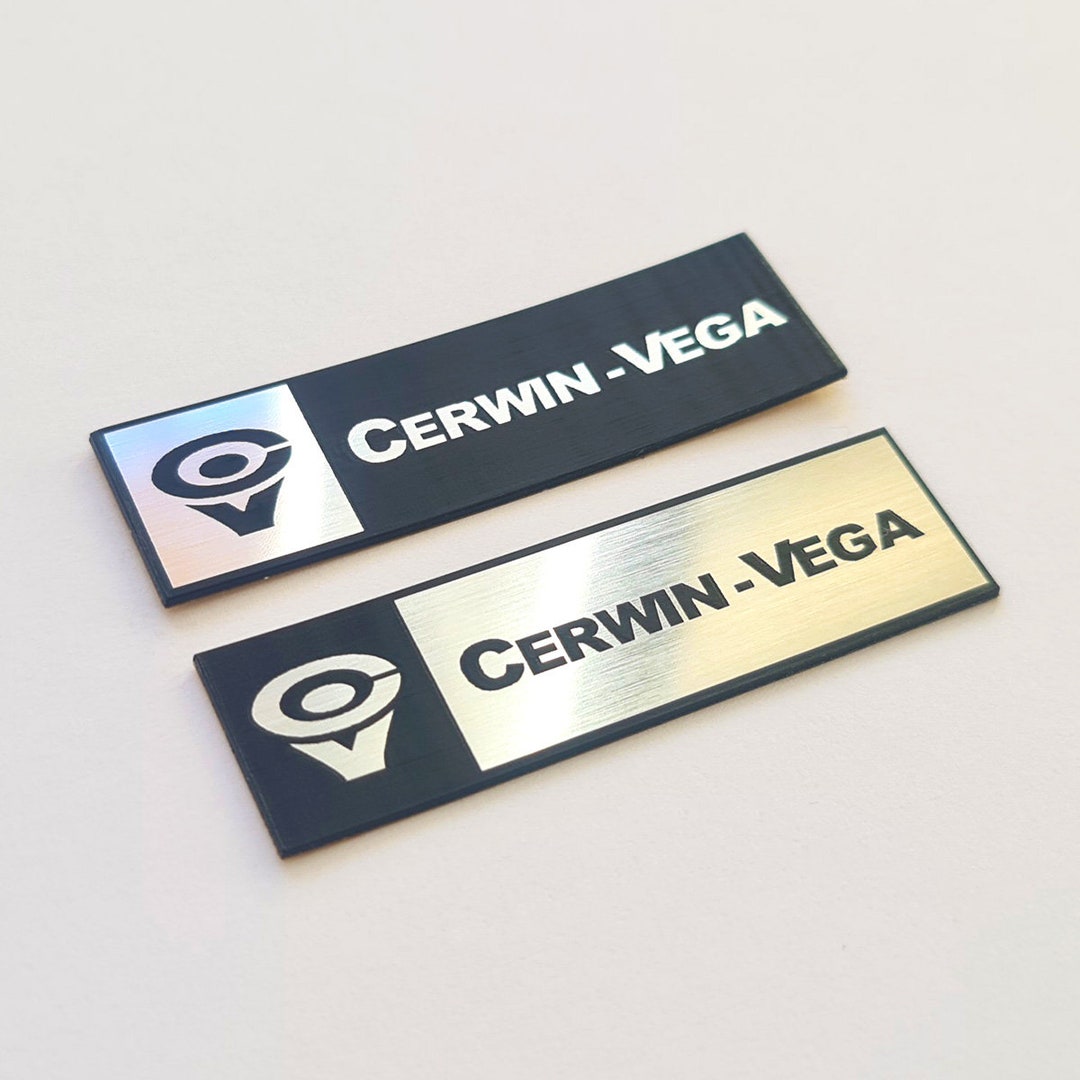 Cervin Vega - Sticker Case Badge Emblem Aufkleber Decal - TWO Emblems ...