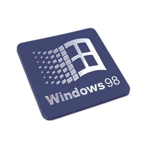 Windows 98 - Sticker Case Badge Emblem Aufkleber Decal - Two Emblems - Etsy