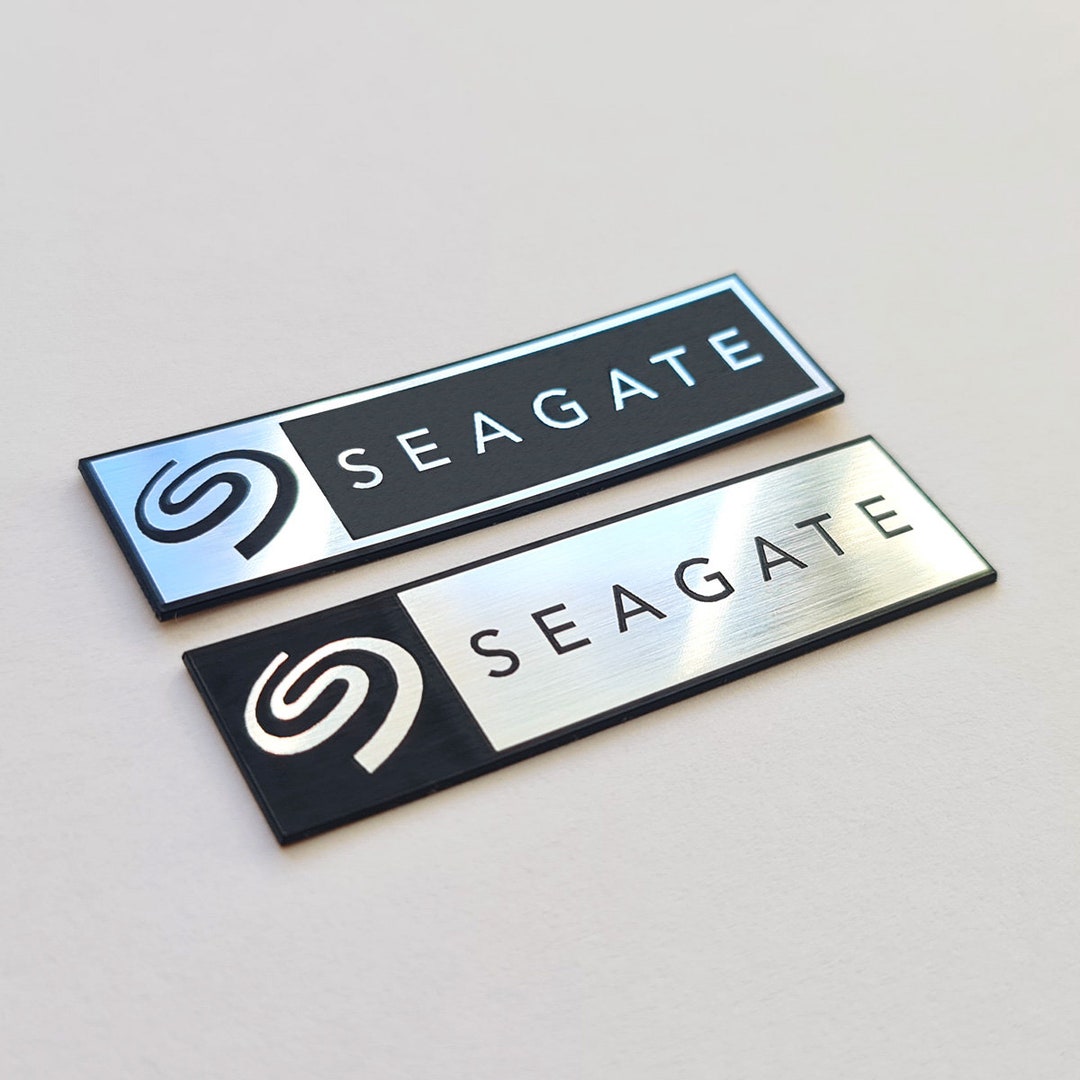 Seagate - Sticker Case Badge Emblem Aufkleber Decal - TWO Emblems - Etsy