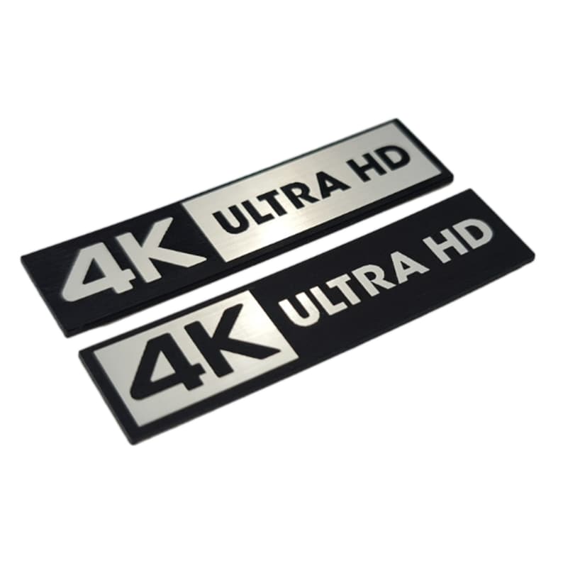 4K Ultra HD Sticker Case Badge Aufkleber Decal TWO Emblems - Etsy