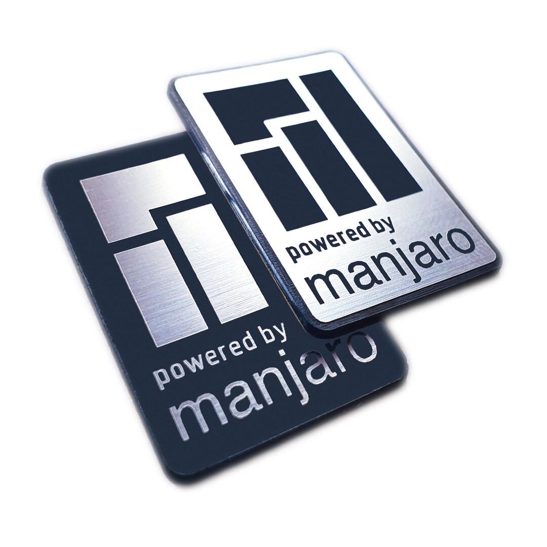 Manjaro Linux Sticker Badge Emblem Aufkleber Decal - TWO Emblems - Etsy