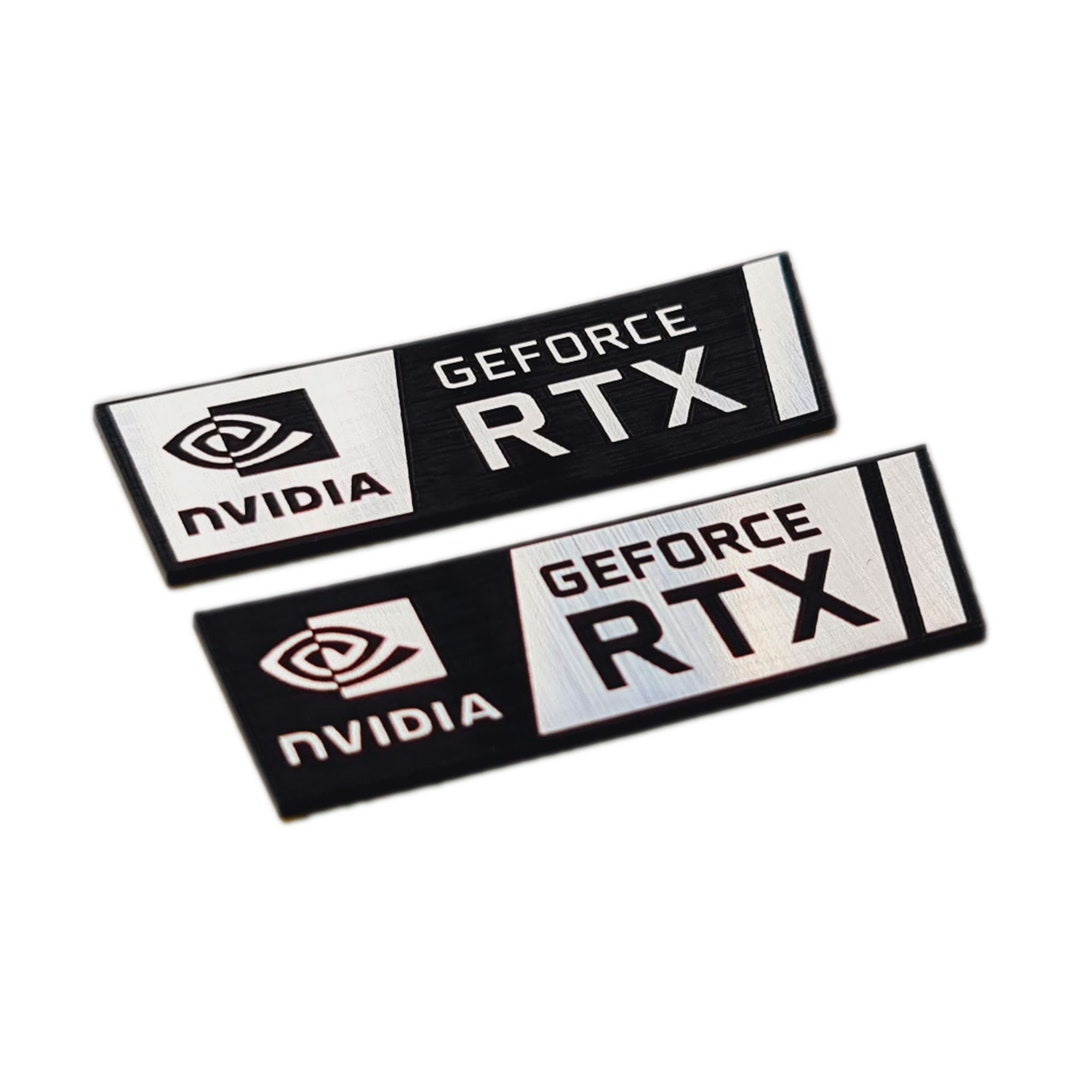 Nvidia RTX Sticker Case Badge Decal Aufkleber Decal Two Emblems - Etsy ...