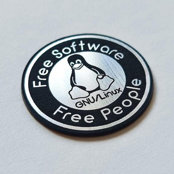 Linux Free Software Sticker Badge Emblem Aufkleber Decal 35 | Etsy