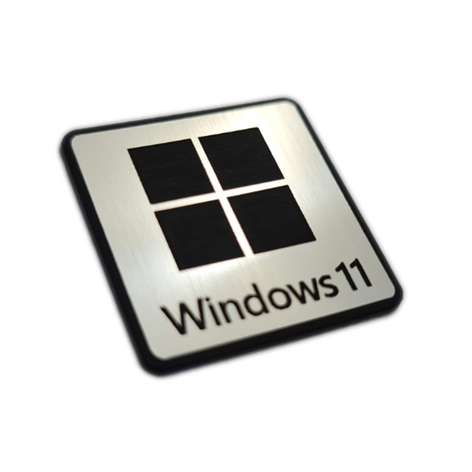 Windows 11 - Sticker Case Badge Emblem Aufkleber Decal - Two Emblems ...