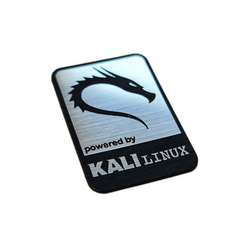 Kali Linux Sticker Case Badge Emblem - Chrome Reflective - 37 Mm X 25 ...