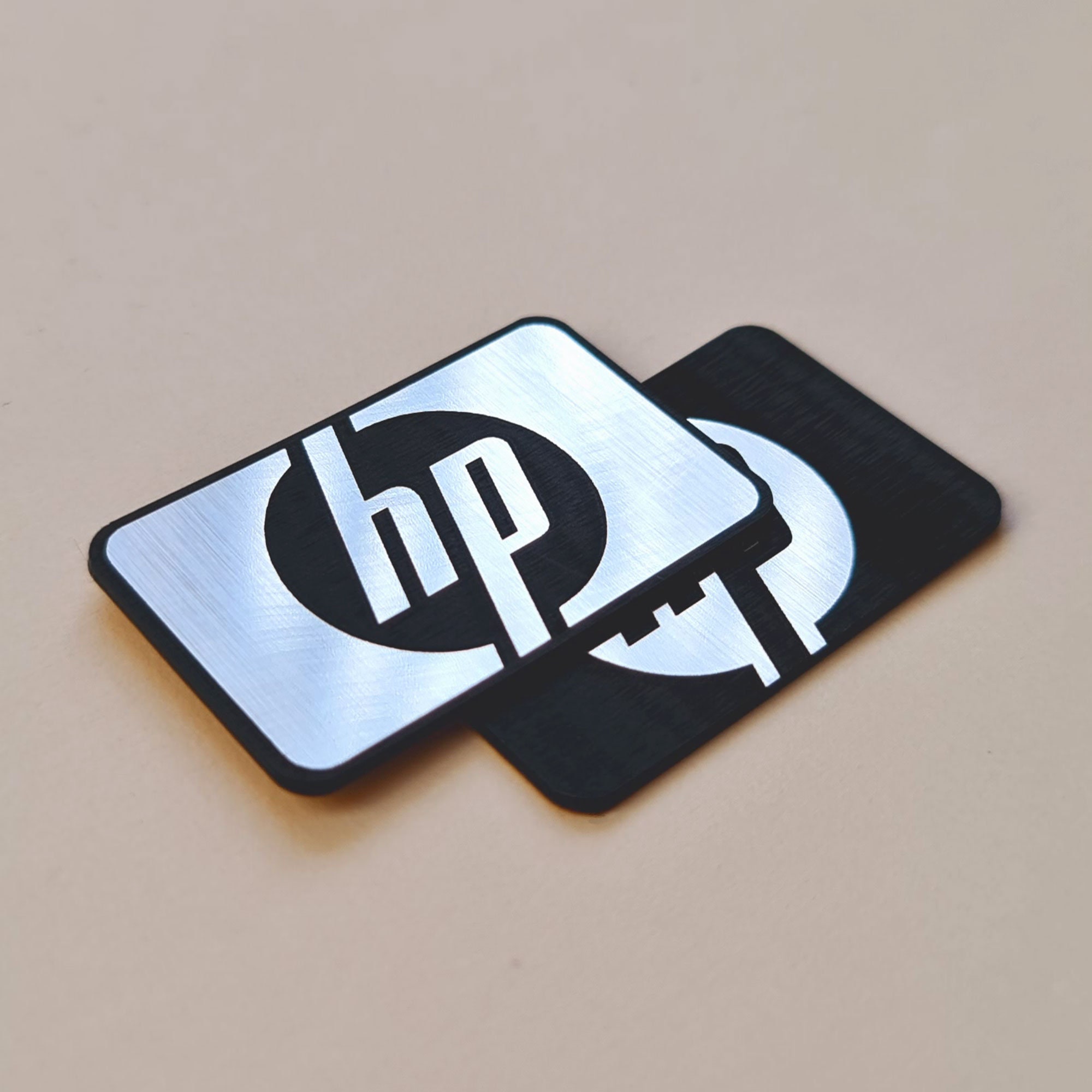 HP Sticker Case Badge Decal Aufkleber Two Emblems | Etsy