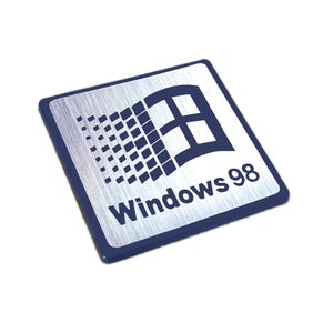 Windows 98 - Sticker Case Badge Emblem Aufkleber Decal - Two Emblems - Etsy