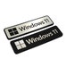 Windows 11 - Sticker Case Badge Emblem Aufkleber Decal - Two Emblems - Etsy