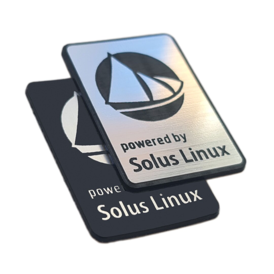 Solus Linux Sticker Badge Emblem Aufkleber Decal - TWO Emblems - Etsy