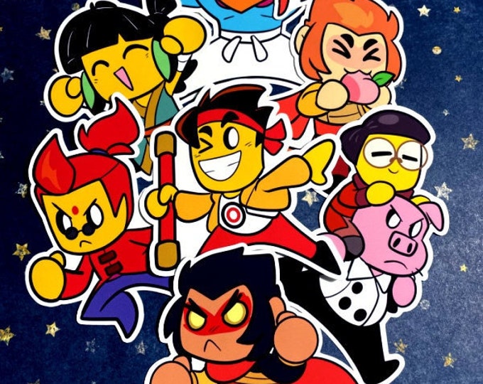 LMK| Cute Chibi Matted Stickers - Etsy