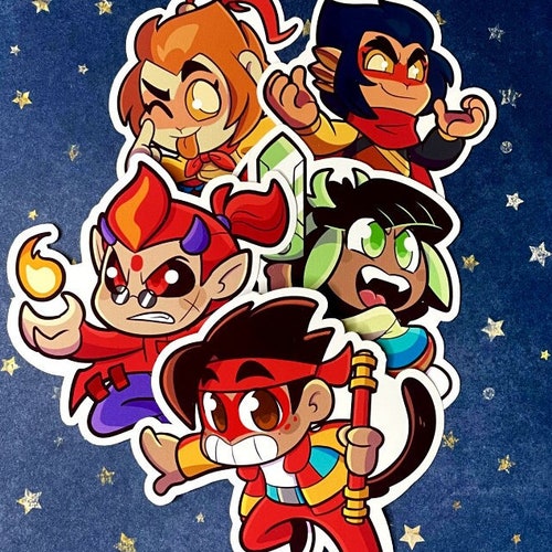 LMK Cute Chibi Matted Stickers - Etsy