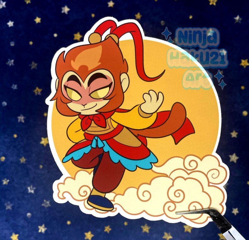 LMK| the Sun and the Moon Matted Stickers - Etsy