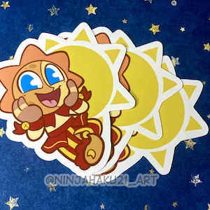 FNAF: Security Breach Sun and Moon Chibi 3 Inch Matted Sticker Fanmade ...