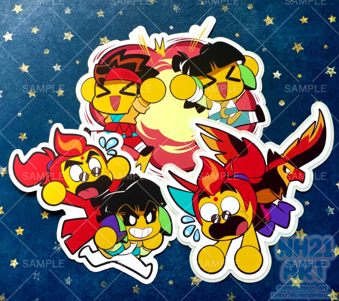 Chibi Stickers| Traffic Light Trio | Matted Sticker - Etsy