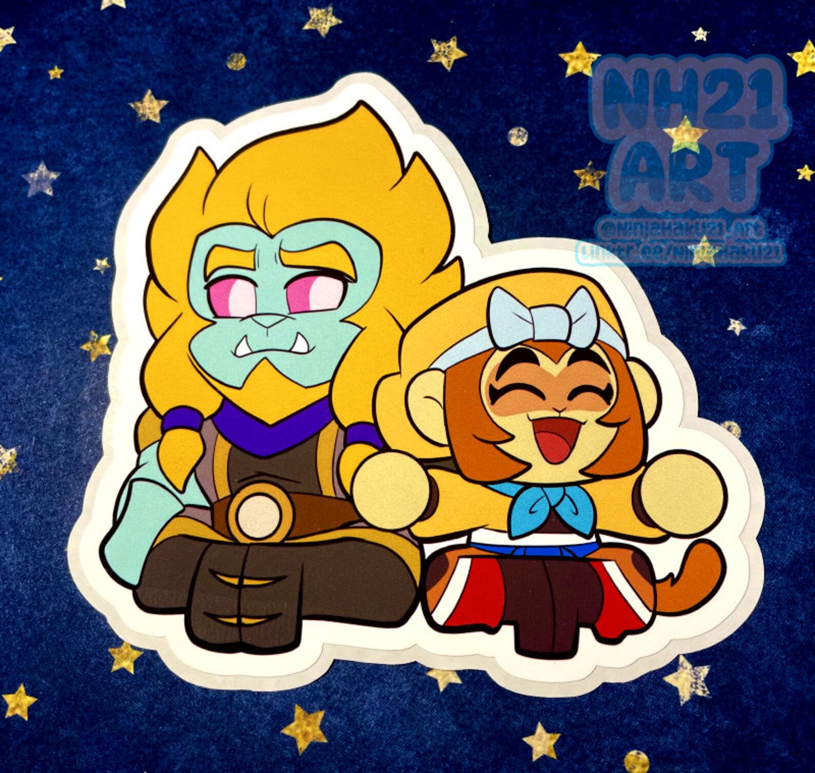 LMK| the Hero and the Warrior Shipping/duo Fanmade Matted Stickers - Etsy