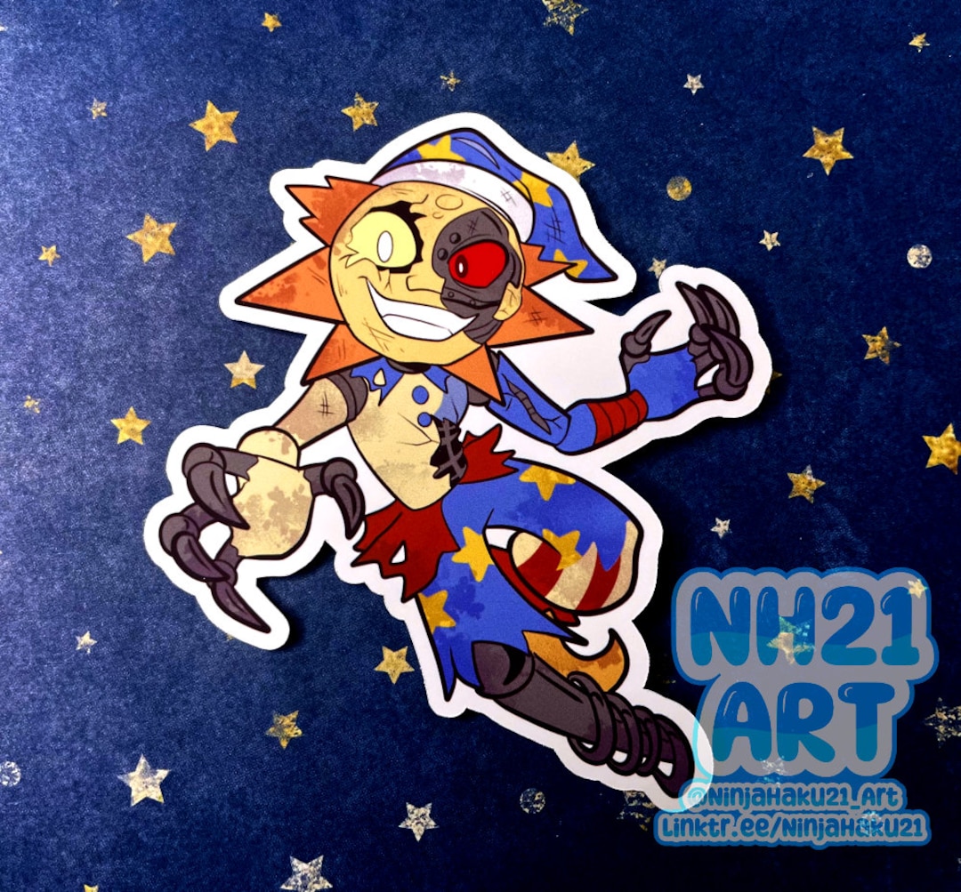 FNAF: SB Eclipse 3.7 Inch Tall Matted Sticker Fanmade - Etsy