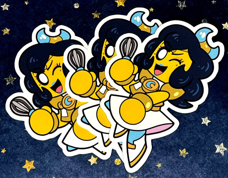 LMK | Chibi Nezha and Chang'e Matted Stickers - Etsy