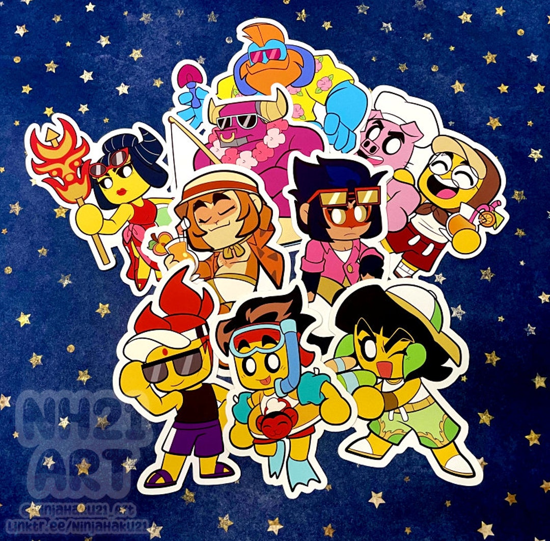 LMK | Beach Bums |fanmade Matted Stickers - Etsy