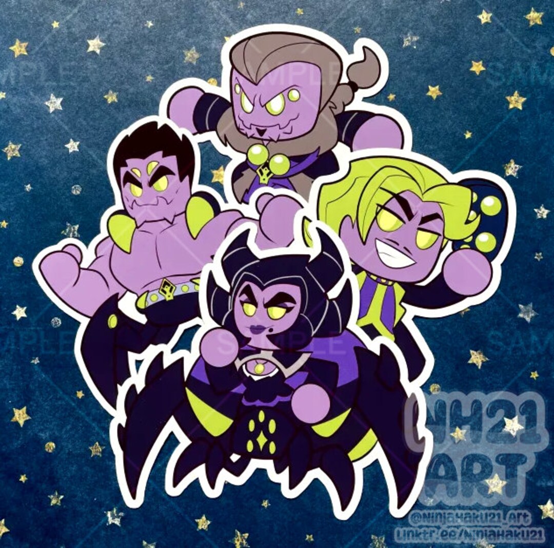 Spider Demons Chibi | Matted Stickers - Etsy