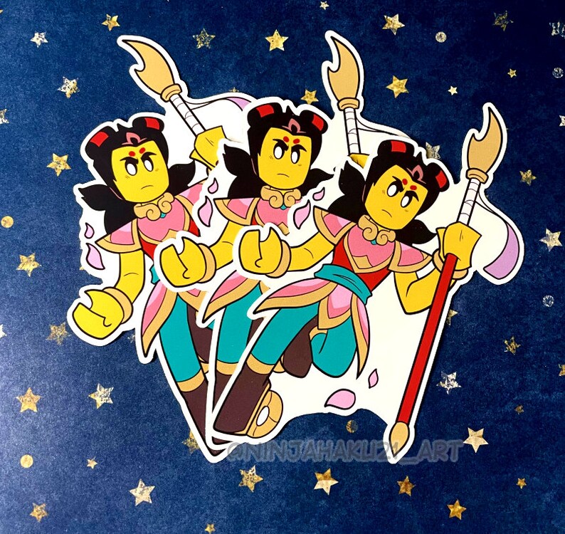 LMK Nezha 4 Inch Matted Sticker - Etsy