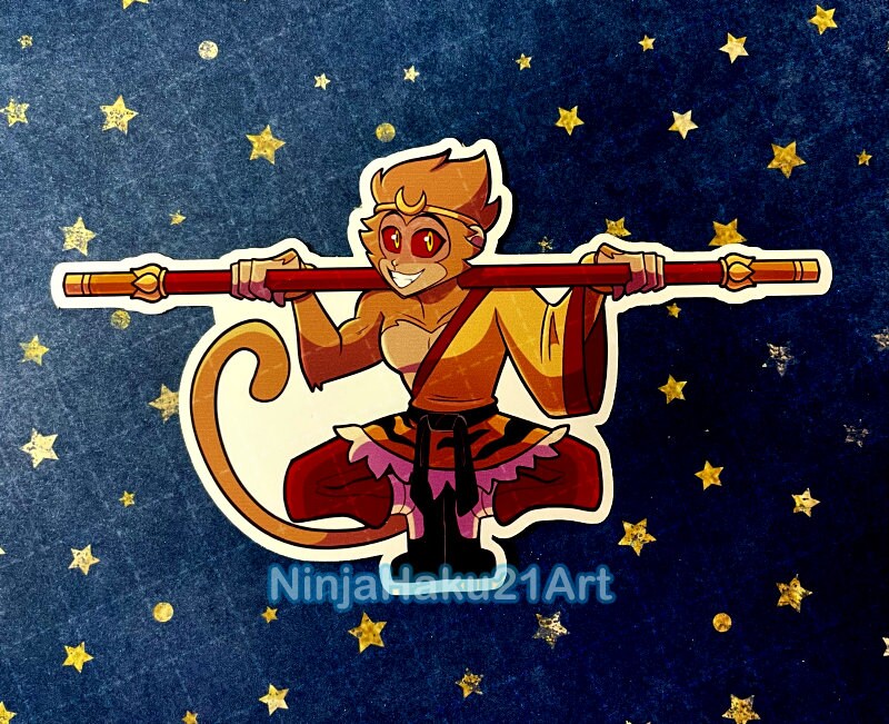 Journey to the West Sun Wukong Stickers Matted Stickers - Etsy