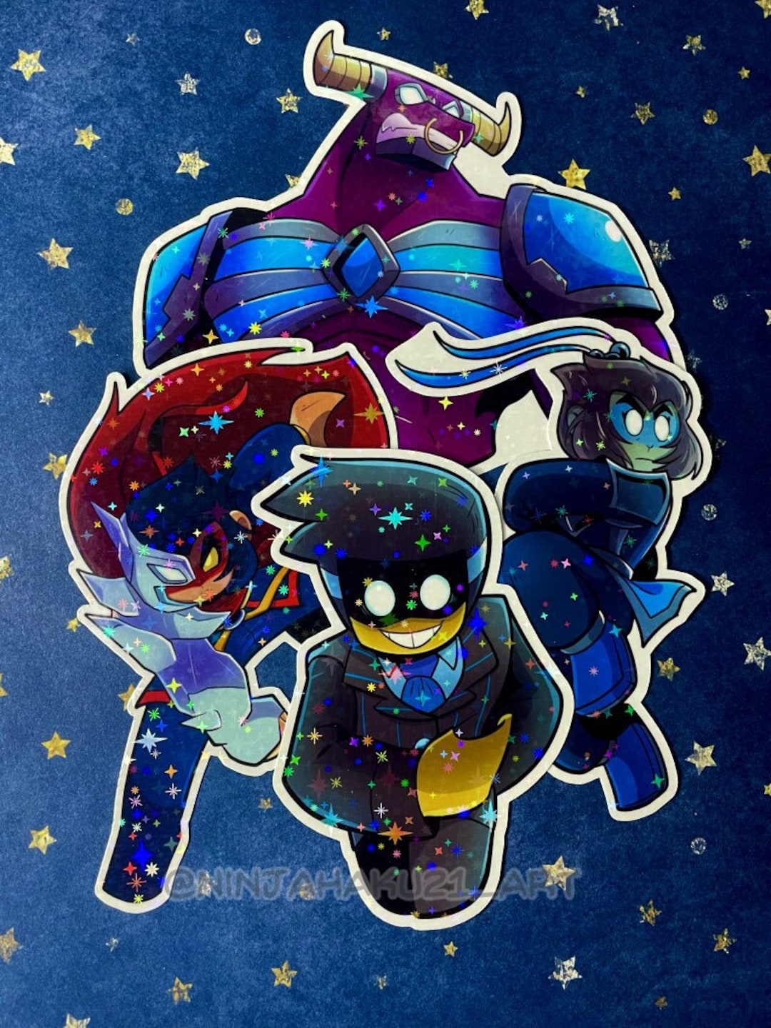 LMK the Possessed Warriors Holographic Stickers - Etsy