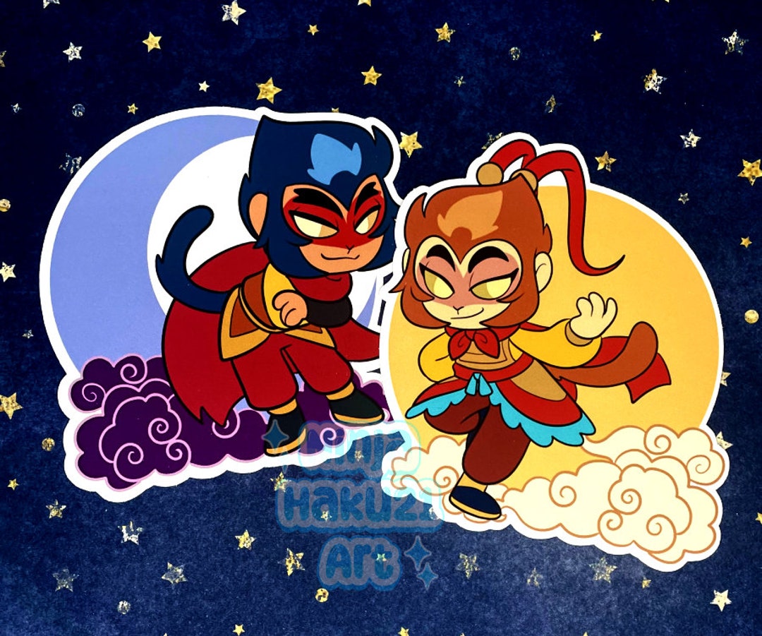 LMK| the Sun and the Moon Matted Stickers - Etsy