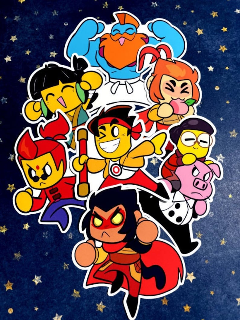 LMK Cute Chibi Matted Stickers - Etsy