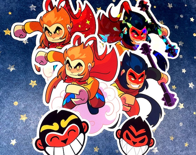 LMK| Wukong and Macaque | the Hero and the Warrior Matted and Holo ...