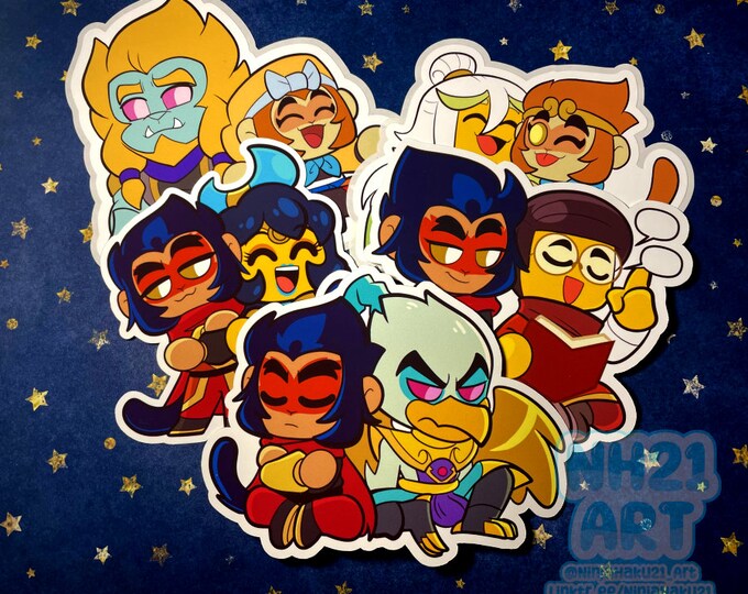 LMK| the Hero and the Warrior Shipping/duo Fanmade Matted Stickers - Etsy