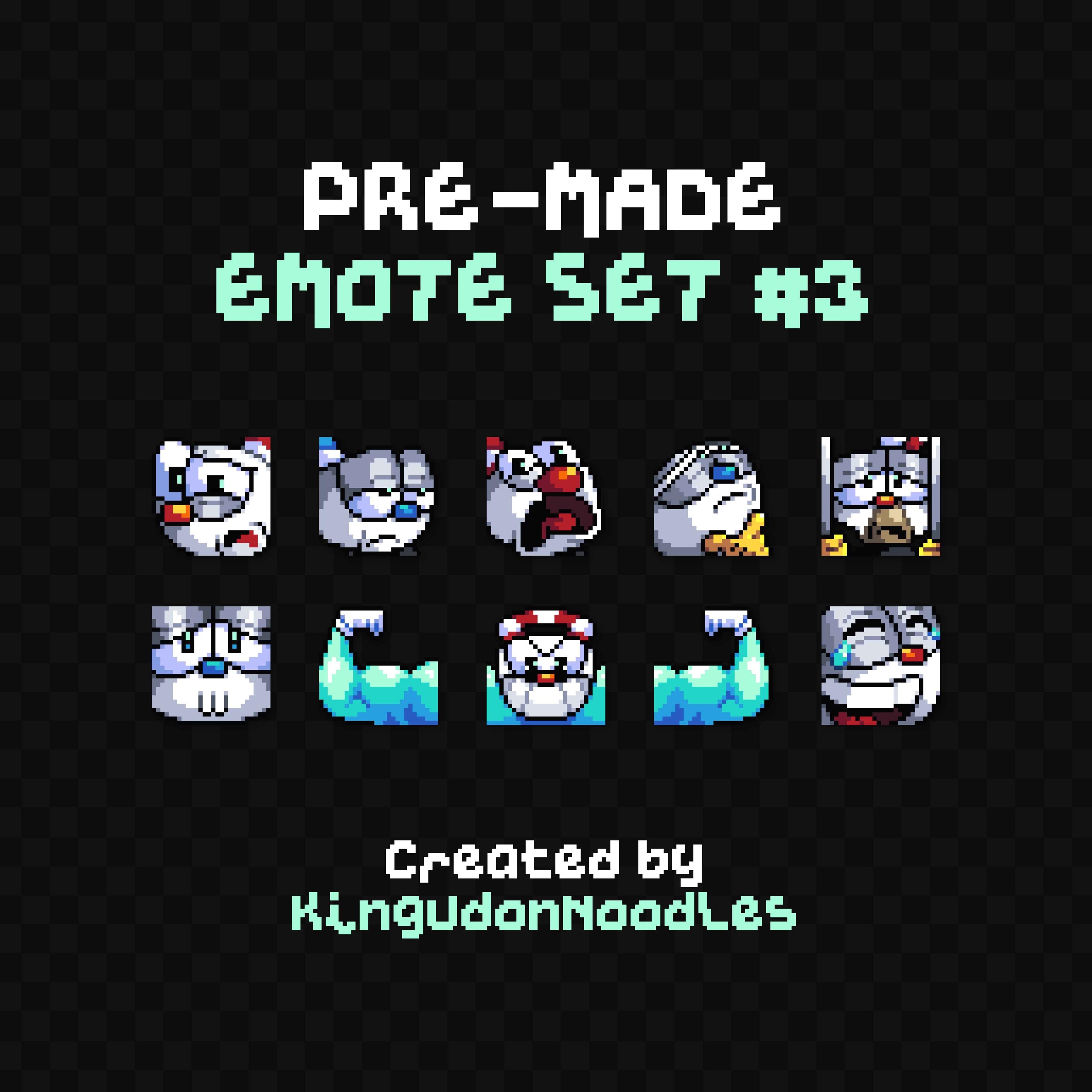 X10 Pixel Art Emote Set | Twitch | Discord | Pre-made | Ready to Use #3 ...